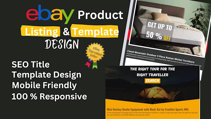 Design responsive ebay listing template by Ecomexperts001 | Fiverr