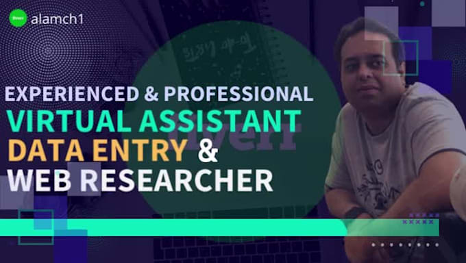 Be your excellent virtual assistant for data entry, web research by ...