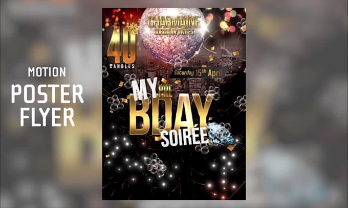 Create motion poster, animated flyer for event, party or club by ...