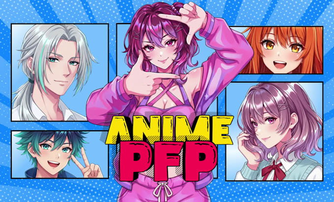 Draw anime pfp or profile picture for your oc, vtuber icon, or fanart ...