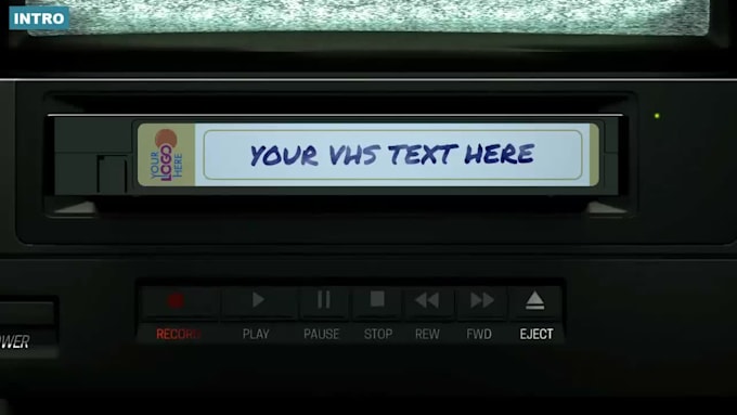 Make vhs retro cassette intro outro animation for youtube by Prespana ...