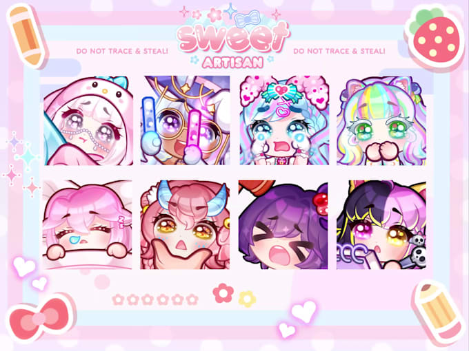 Make custom animated twitch emotes by Sweet_artisan | Fiverr