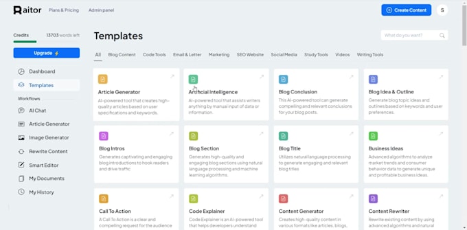 Create Saas Ai Content Generator Generative Ai Platform Like Jasper