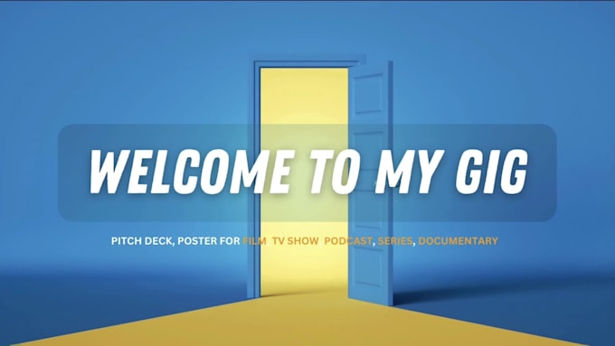 Design film, tv show, web series pitch deck,poster screenplay, script ...