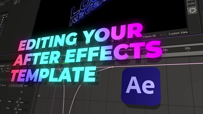 Edit after effects template or make a custom animation by Motion4pro | Fiverr