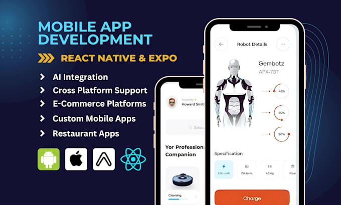 Develop android and ios apps with react native and expo by Coding_james ... Develop android and ios apps with react native and expo by Coding_james ...