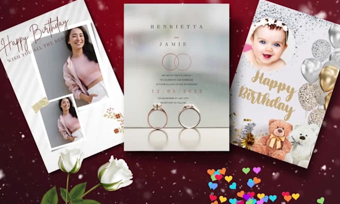 Design beautiful invitations for any event, party and weddings by ...