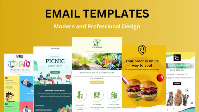 Create modern and professional responsive html email design by ...