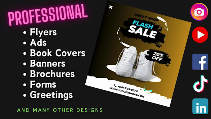 Create flyers, brochures, ads and forms by Chamu_b | Fiverr