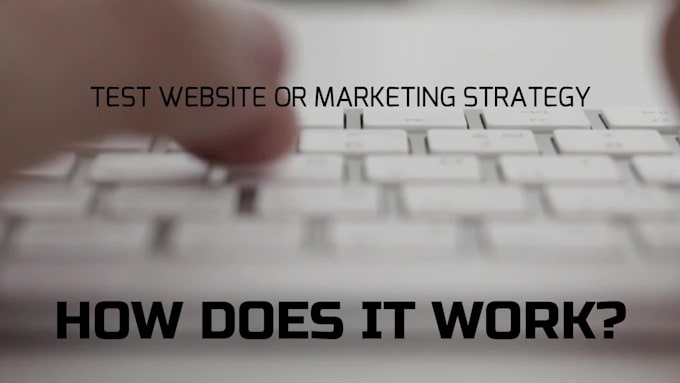 User test your website and or marketing strategy by Functionalfit | Fiverr
