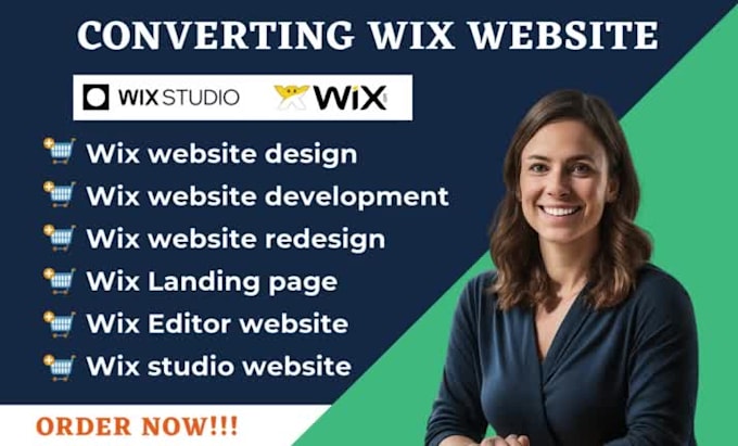 Build wix website design do dynamic wix studio redesign ecommerce development by Helen_web02 ...