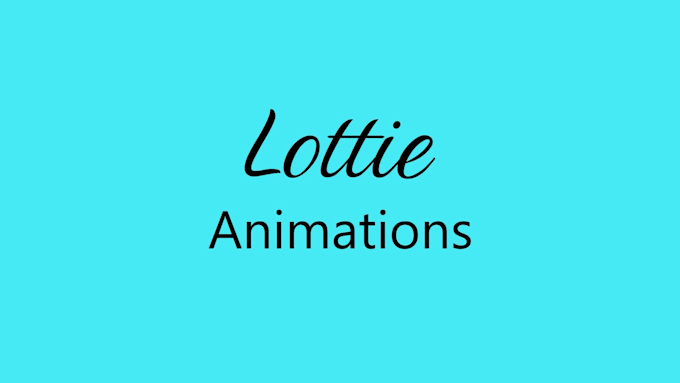 Create a lottie json or gif animation for your logo by Myster10us_ua ...