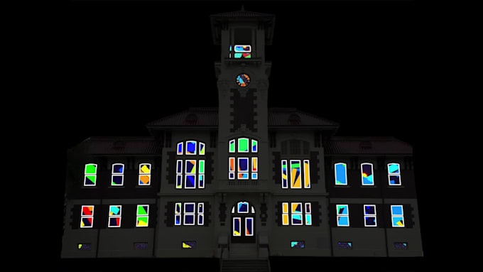 Projection map your house building for christmas halloween festivals ...