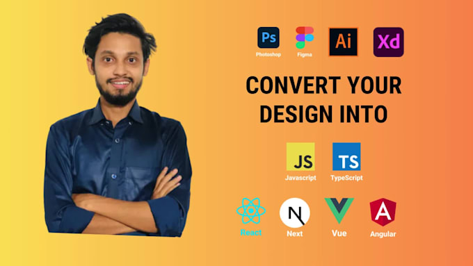Convert figma to react psd to html or do front end development by Md_kayesh | Fiverr