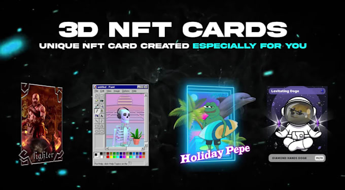 Create awesome crypto nft card or coin in 3d by Simo_kadouri | Fiverr