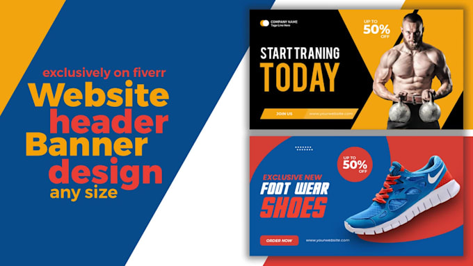 Website header, slider, product banner, html5 animated gif banner ...