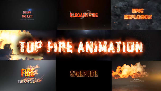 Quickly make a fire logo intro animation video by Introae | Fiverr