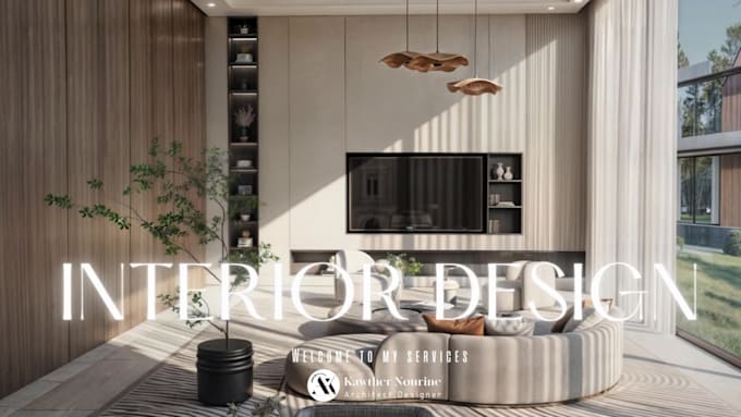 Create realistic 3d interior design rendering by Kawternr | Fiverr