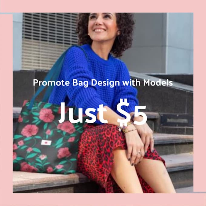 Share images of beautiful models with your tote bag design by ...