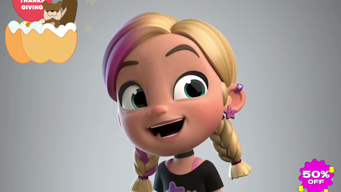 Create 3d character modeling and rigging for games and animation by ...