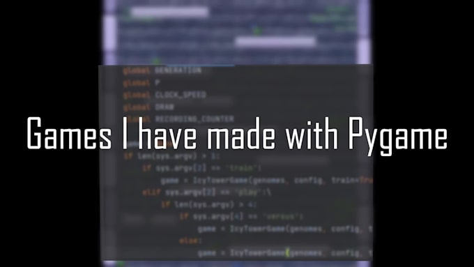 Create a 2d game with pygame incl menu, highscore and levels by Nikp06 ...