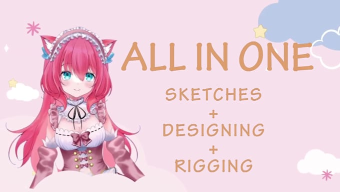 Draw and rigging your vtuber model by live2d by Nikee4242 | Fiverr