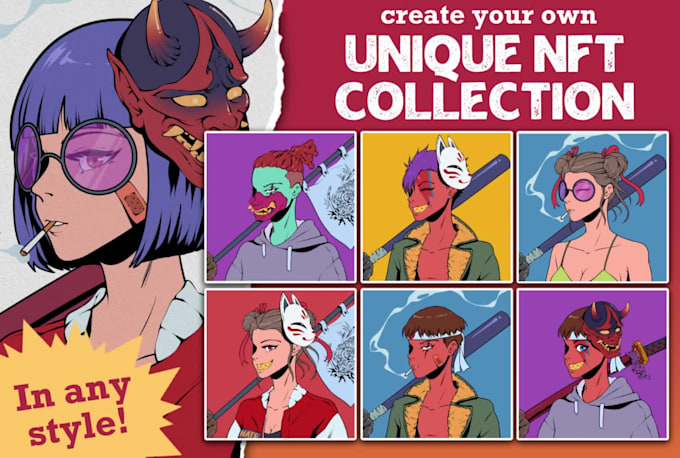 Design unique nft art or generate 1k, 5k, 10k nft collection by Ipunkherlambang | Fiverr