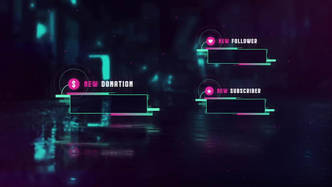 Custom animated twitch alert for your stream by Szvoreny | Fiverr
