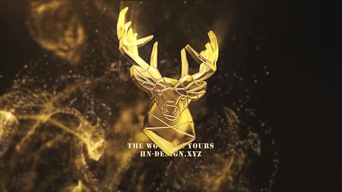 Create a gold animation with particles from logo or text by Nedmed | Fiverr