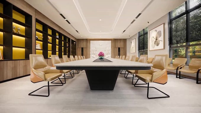 Design modern conference room, office interior, custom meeting room ...