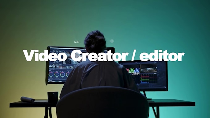 Professional video editor with a modern, futuristic editing by ...