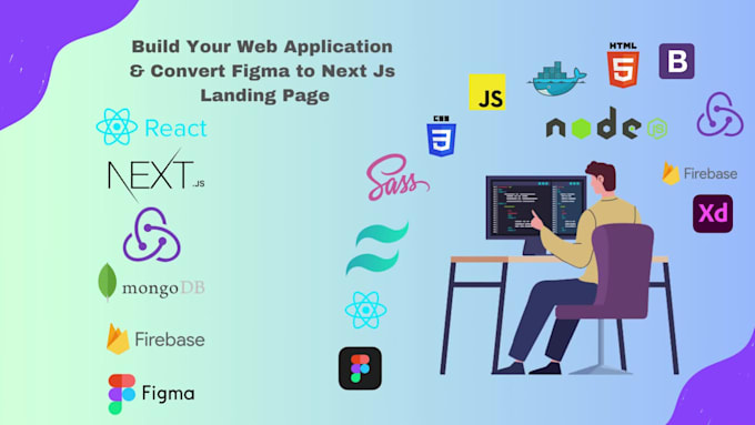 Convert figma to next js landing page for your business by Codewithashim | Fiverr