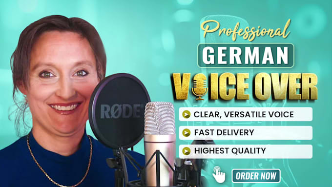 Record a female german voice over in 24h by Voice4youno1 | Fiverr