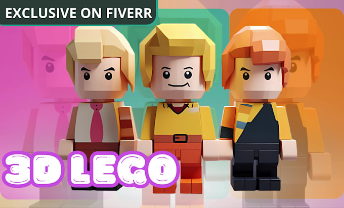 Create custom 3d lego minifigures and models for animation by ...