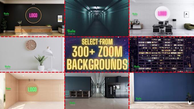 Design a personalized zoom virtual background with logo by Balusubbu ...