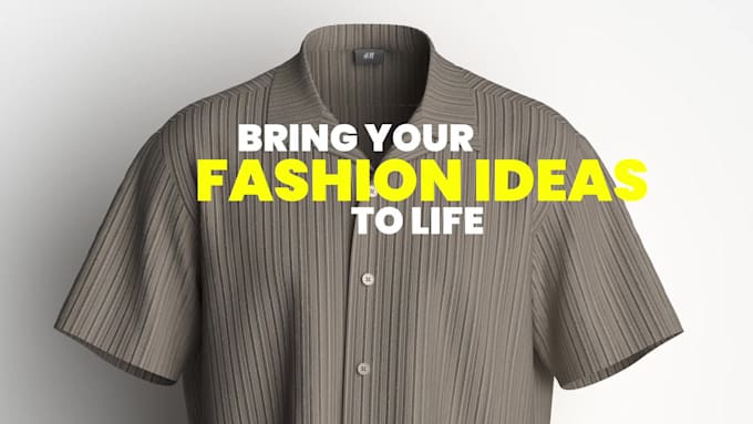 Create realistic 3d fashion garment in clo3d by Ujjwalbimal | Fiverr