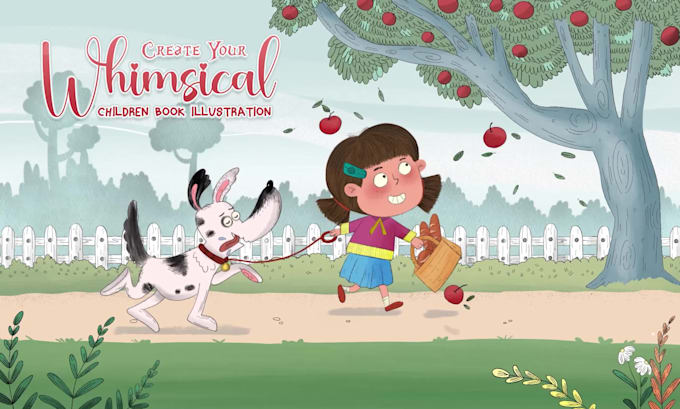 Draw whimsical children story book illustration and cover by ...