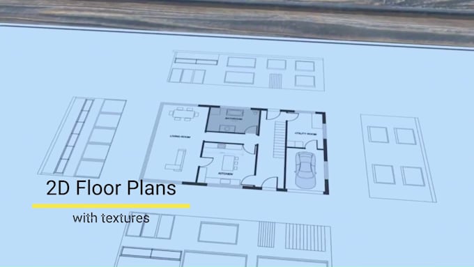 Draw 2d floor plan, 3d house plan