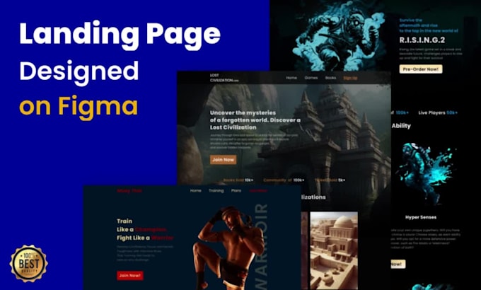 Design attractive, high converting landing page ui using figma by ...