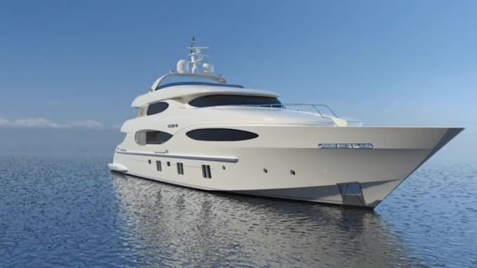 Render realistic 3d ship animation, 3d boat animation, yacht model ...