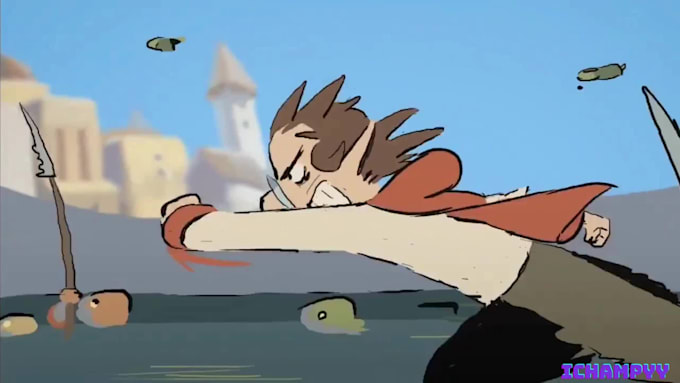 Create 2d frame by frame hand drawn cartoon character animation video ...