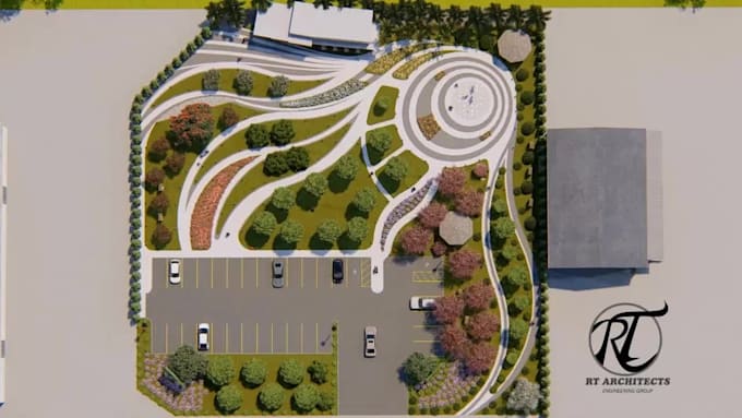 Make architecture site plan and landscape design for any place you want ...