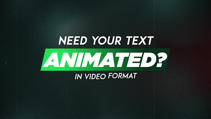Create trendy dynamic text animation in 24 hours by Rashedbipu91 | Fiverr