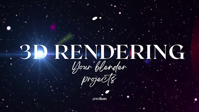 Render your blender projects by Reiian | Fiverr