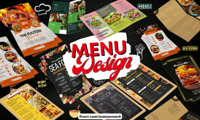 Do eye catching editable restaurant menu design, food menu design and ...