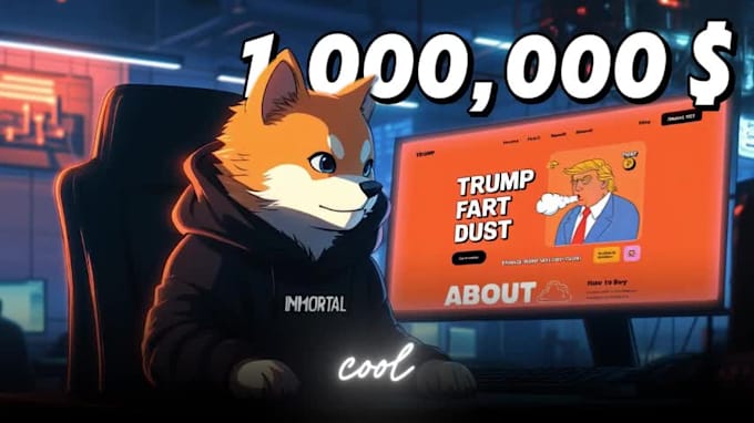 Create meme token website, crypto meme coin landing page by Immortal ...