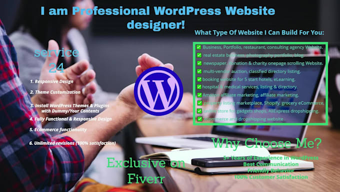 Create responsive wordpress website design or blog by Sazzad914 | Fiverr