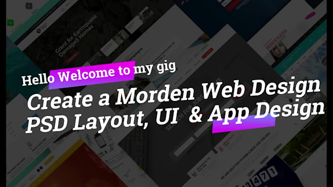 Design a creative web layout, landing page psd website by Ormehmood ...