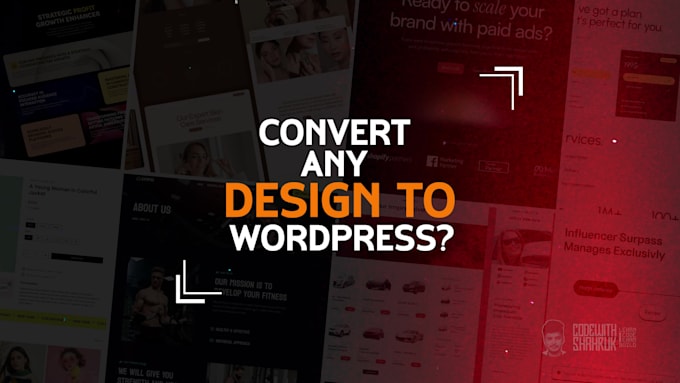 Convert xd, psd, illustrator, figma to elementor wordpress site within 24 hours by Shahrukapp ...