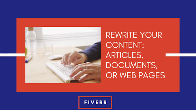 Rewrite web content or articles by Hasanthikodituw | Fiverr